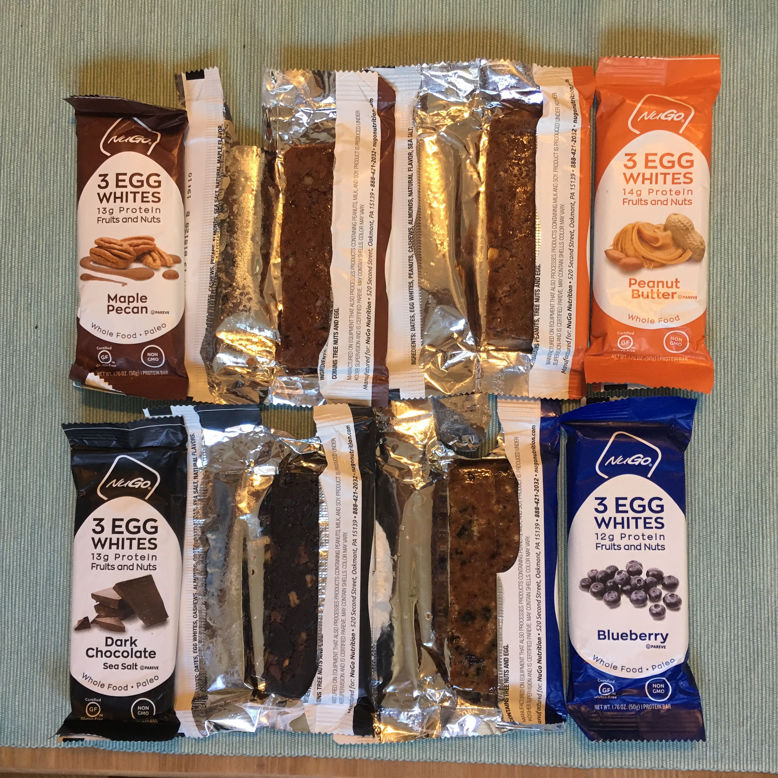 Review: NuGo Egg White Protein Bars – Run Strong Run