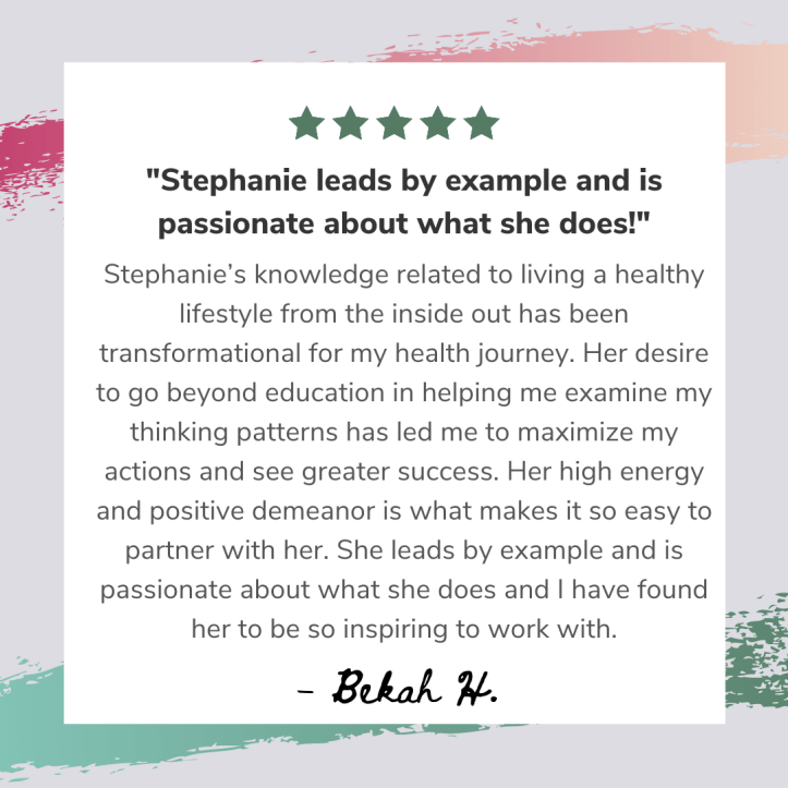 Health Coach Stephanie – Run Strong Run